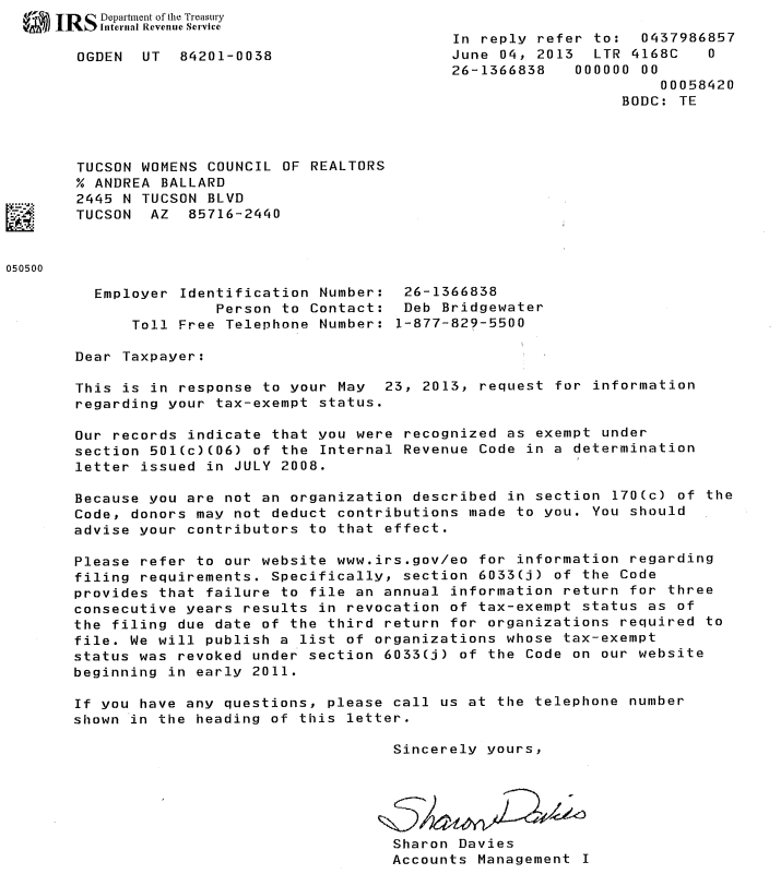 Determination Letter Determination Letter